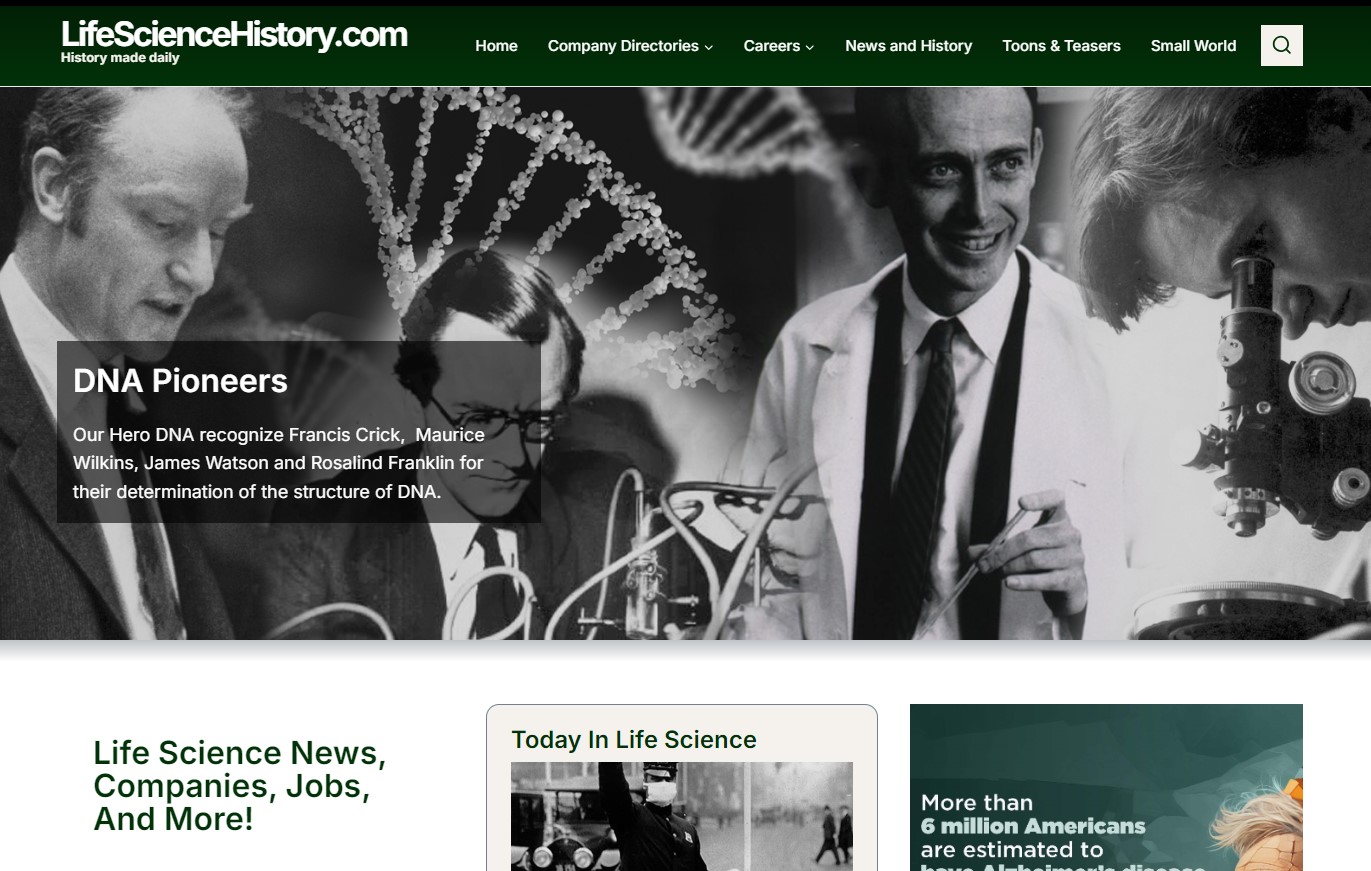 Life Science History - James Web Design